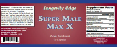 Super Male Max X – The Longevity Edge